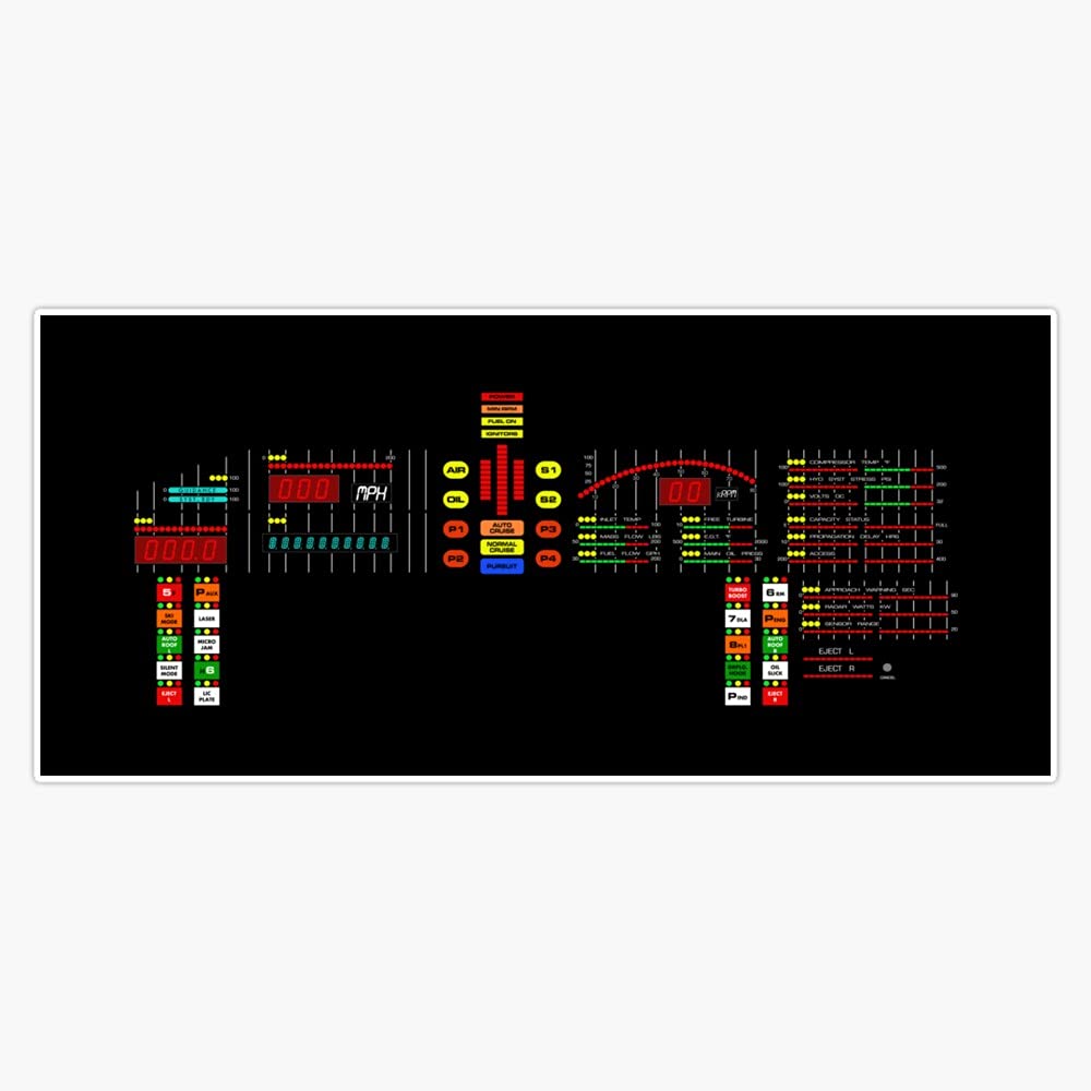 Amazon.com - Knight Rider - Kitt Dashboard Bumper Sticker Window Vinyl ...