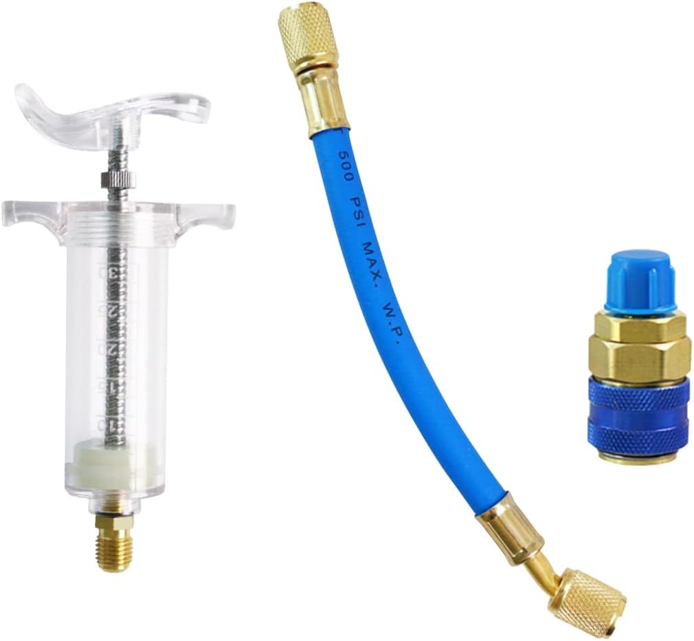 Amazon.com: smilfuy AC Oil Dye Injector Kit, 30ml/1 Oz Hand Push ...