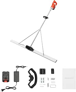 Amazon.com: ZERNEIL Power Screed Concrete Finishing Vibra Tool, Heavy-Duty Concrete Power Screed ...