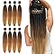 Amazon.com : Pre Stretched Braiding Hair 22 Inch 6 Packs Professional ...
