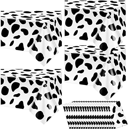 Amazon.com: Cow Print Tablecloth (Pack of 6) 54 x 72 Inch Tablecloths ...