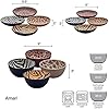 Amazon.com | Mikasa Amari Animal Print Safari 12 Piece Dinnerware Bowl ...