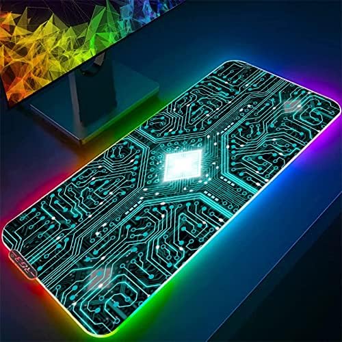 Amazon.com: Mouse Pads LED RGB Circuit Board Tech Mouse Pad Gaming ...