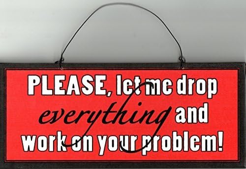 Amazon.com: HRC Please, Let Me Drop Everything Plaque : Home & Kitchen