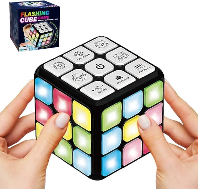 Amazon.com: Skywin Puzzle STEM Cube Game - Entertaining, Fun & Unique Flashing Cube Electronic ...
