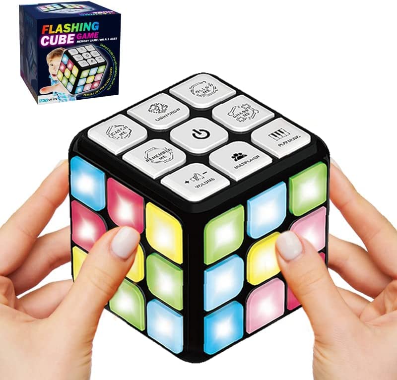 Skywin Puzzle STEM Cube Game - Entertaining, Fun & Unique Flashing Cube ...