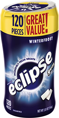 Eclipse Winterfrost Sugarfree Chewing Gum, 120 Count (Pack of 1 ...