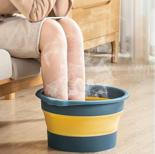 Whixant Collapsible Foot Bath Basin Tub for Soaking Feet, Plastic ...