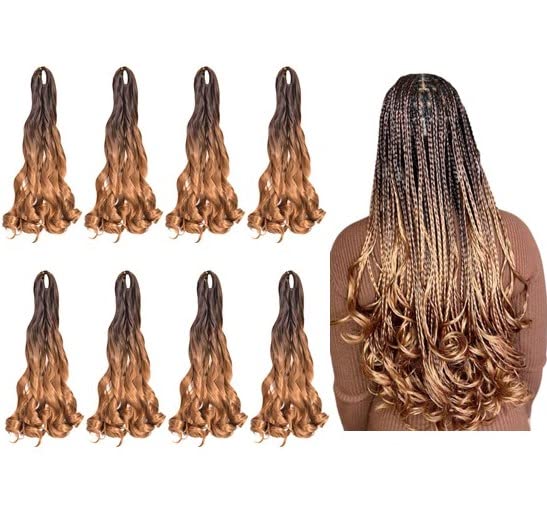 Amazon.com : 24 Inch French Curly Braiding Hair 8 Bundles (600g) Loose ...