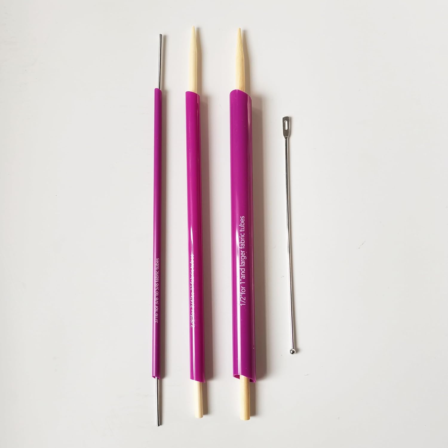 Amazon.com: Bequilter Fabric Tube Turners Set, 3 Pieces Assorted Sizes ...