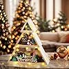 Amazon.com: Cinnvoice Wooden Christmas Tree 3 Tiered Christmas Tree ...