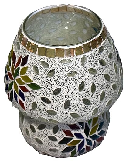 Buy SVAH Mosaic Glass Lamp for Home/Office/Festival Decoration_A9 (Bulb ...