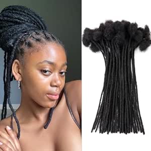 Amazon.com : Loc Extensions Human Hair 0.4cm&0.6 cm&0.8cm width 4 ...