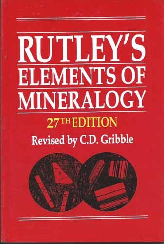 Rutleys Elements Of Mineralogy 27Ed (Pb 2005) : GRIBBLE: Amazon.in: Books