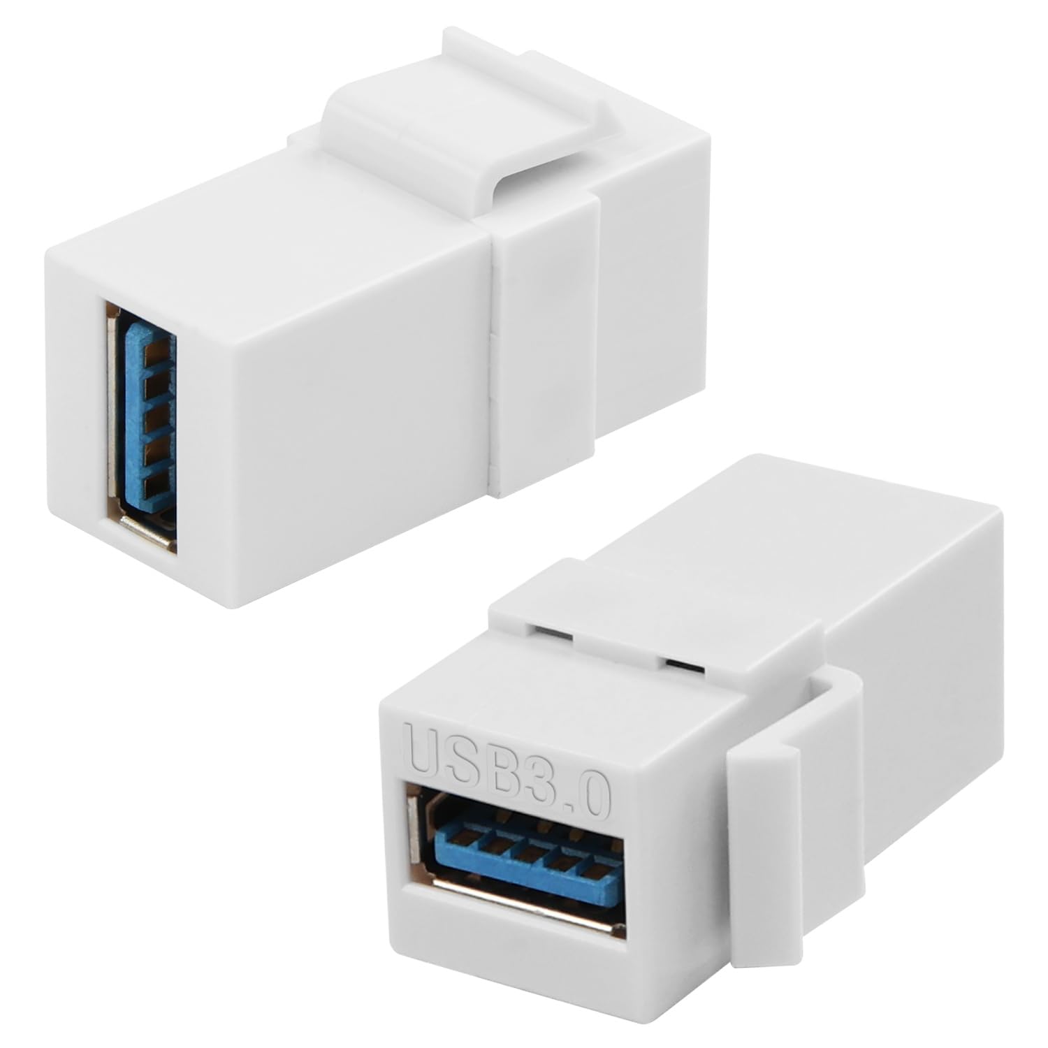 Amazon.com: QIANRENON USB3.0 Keystone Jack Adapter Coupler 5Gbps USB3.0 ...