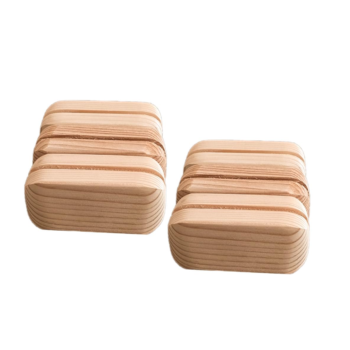 Graphicalmela 3" wooden base stand (set of 6) for acrylic and MDF ...