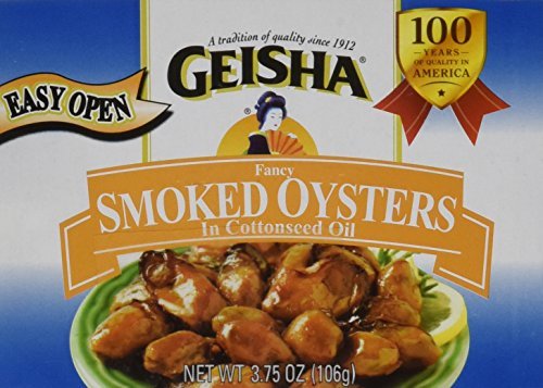 Amazon.com: Geisha Smoked Oysters 3.75 oz (Pack of 6) by Geisha ...