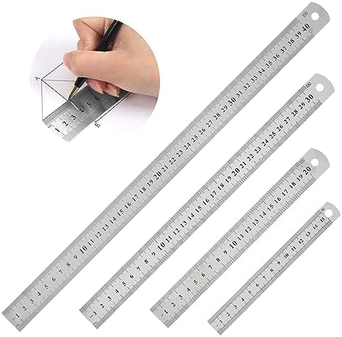 Westcott ZC-24 Zero Center Stainless Steel Metal Ruler with Non-Slip ...