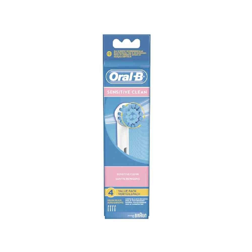 Oral-B Sensitive Clean Pack of 4 (3 Sensitive Clean Brushes + 1 Sensi ...