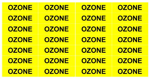 Ozone_Gas Pipe Tubing Labels_ 3/8" Height, 1 1/2" Width, Black Print on ...