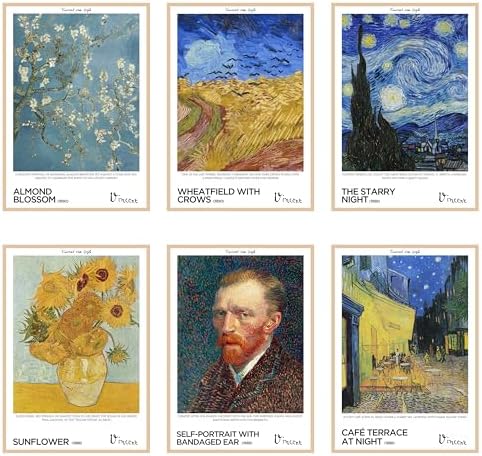 Seagull Store Vincent van Gogh Classic Art Poster Collection – Pack of ...
