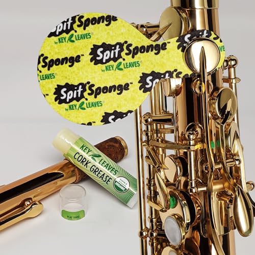 Amazon.com: Key Leaves Saxophone Cork Grease plus Spit Sponge™ Pad ...