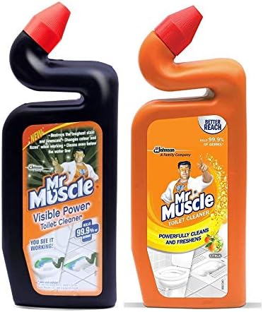 Amazon.com: Mr. Muscle Visible Power and Mr. Muscle 5-in-1 Toilet ...
