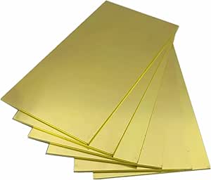 Amazon.com: Moyishi Brass Strip, Brass Sheet Brass Shim Stock ...