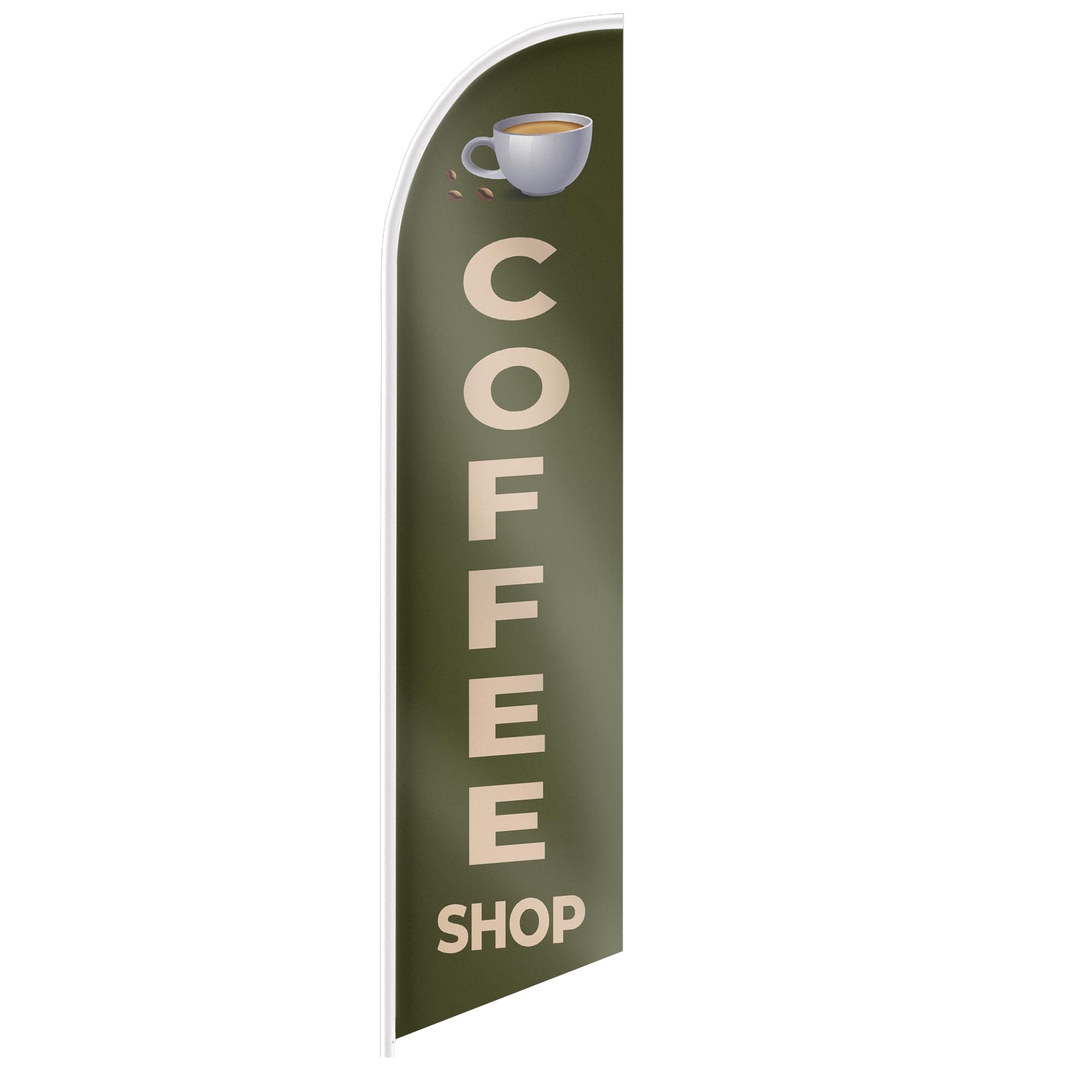 Amazon.com : Coffee Shop Banner Feather Flag - Coffee Flag Signs for ...