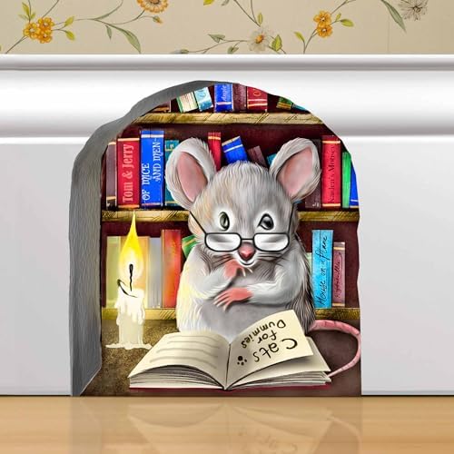 Amazon.com: Mouse Reading Book, Wall Decor Sticker Decal, Kids Room ...