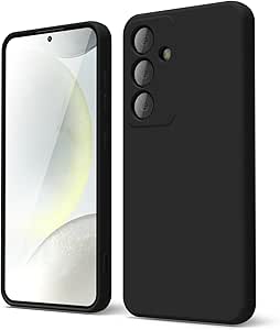 Amazon.com: oakxco for Samsung Galaxy S24 Plus Phone Case Liquid Silicone, Thin Slim Soft Rubber ...