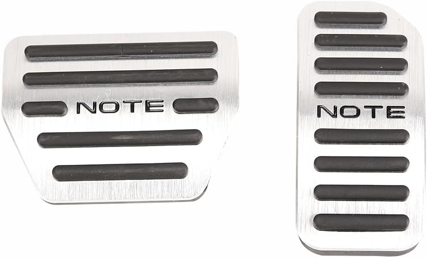 Amazon | XIKER 日産 ノート E12系 専用設計 改良後アルミ ペダルカバー 取り付け簡単 ブレーキペダル 穴あけは不要 アクセルペダル 被せるカバー 滑り止め 防キズ 防汚れ ...