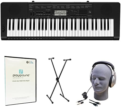 Casio CTK-3500 Learn-To-Play Quincy Jones Keyboard Bundle with ...