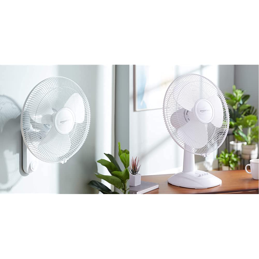 Buy AmazonBasics - High Speed Wall Fan for Cooling with Automatic ...