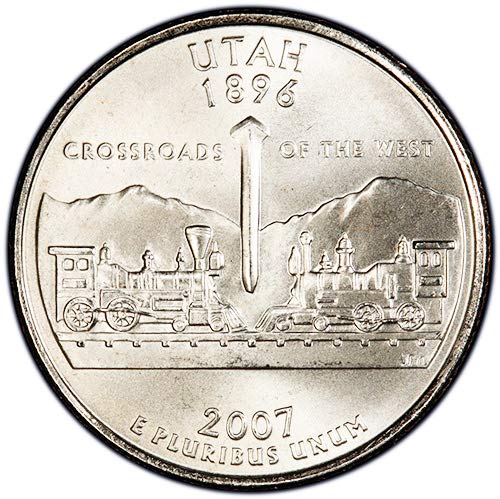 2007 D Satin Finish Utah State Quarter Choice Uncirculated US Mint at ...