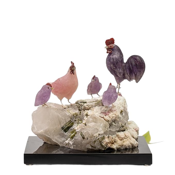 GEM ANATOMY Marble A Hen And Chicks Family | Semi Precious Gemstones ...