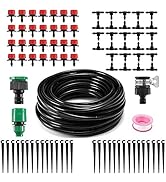 Amazon.com : MSDADA Garden 50Ft Automatic Irrigation System, 1/4" Blank ...