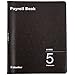 Blueline Payroll Book, Twin Wire Binding, Flexible Black Cover, Book ...