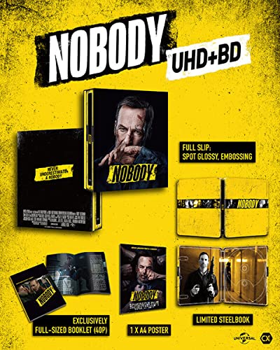 Amazon.com: NOBODY Blu-ray / 4K UHD Limited Edition Steelbook [Full ...