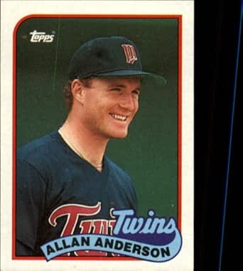 Amazon.com: 1989 Topps Baseball Card #672 Allan Anderson : Collectibles ...