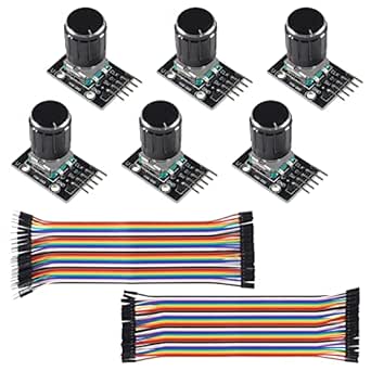 Diann 6pcs KY-040 Rotary Encoder Module Brick Sensor Board : Amazon.in ...