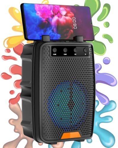 LINK BITS KTS-1338 Bocina Bluetooth de 4 Pulgadas Portátil RGB Luces ...