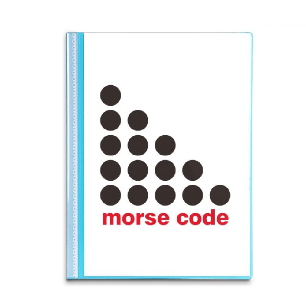 no/no Point-to-Point Representation Morse Code Book Sheet Protectors ...