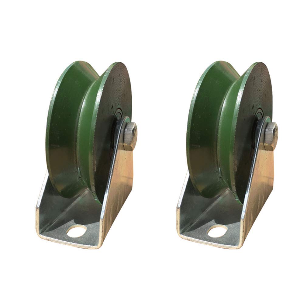 Buy DBXOKK 2 V-groove sliding gate wheels transport castors, cast iron ...