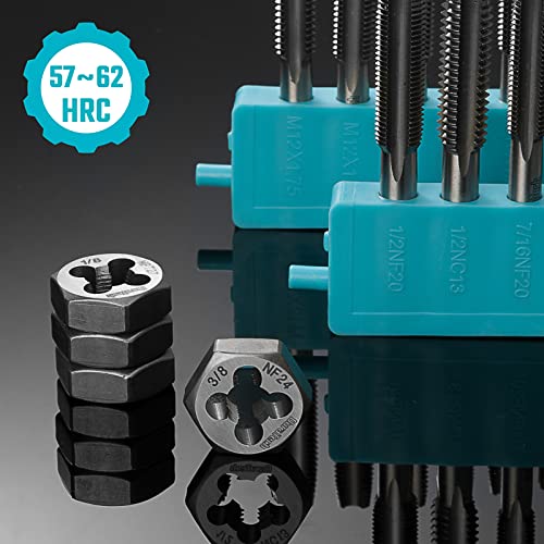 Snapklik.com : 50-Piece Tap And Die Set, Metric And Standard ...