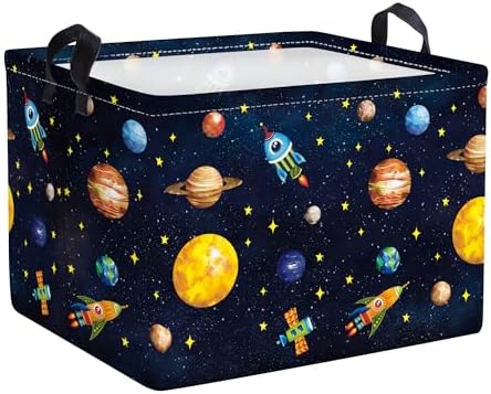 Amazon.com: Clastyle Black Outer Space Planet Shelf Basket Cosmic ...
