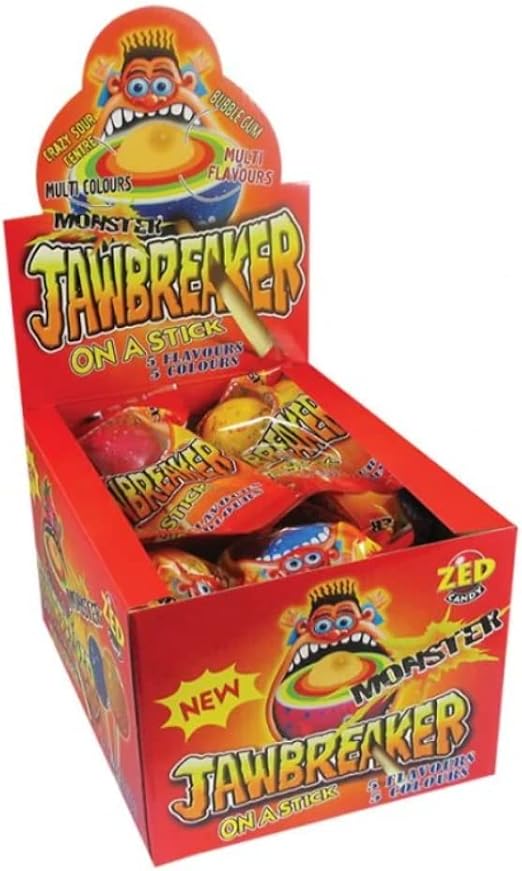 ZED Candy Monster Jawbreaker on a Stick : Amazon.co.uk: Grocery