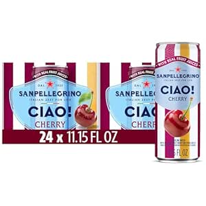Amazon.com: Sanpellegrino CIAO Cherry Sparkling Water, Low-Calorie Italian Sparkling Water with ...