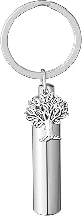 Amazon.com: BOPREINA Cremation Jewelry Urn Keychain for Ashes Stainless ...