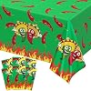 Amazon.com: Remerry Plastic Chili Pepper Tablecloth Cinco De Mayo Table ...